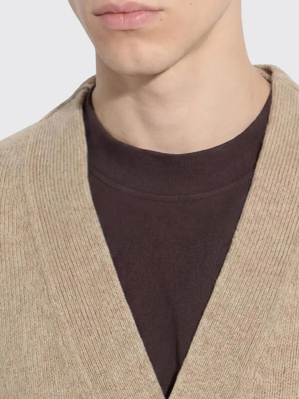 PAOLO PECORA Merino Wool V-neck Cardigan With Buttons