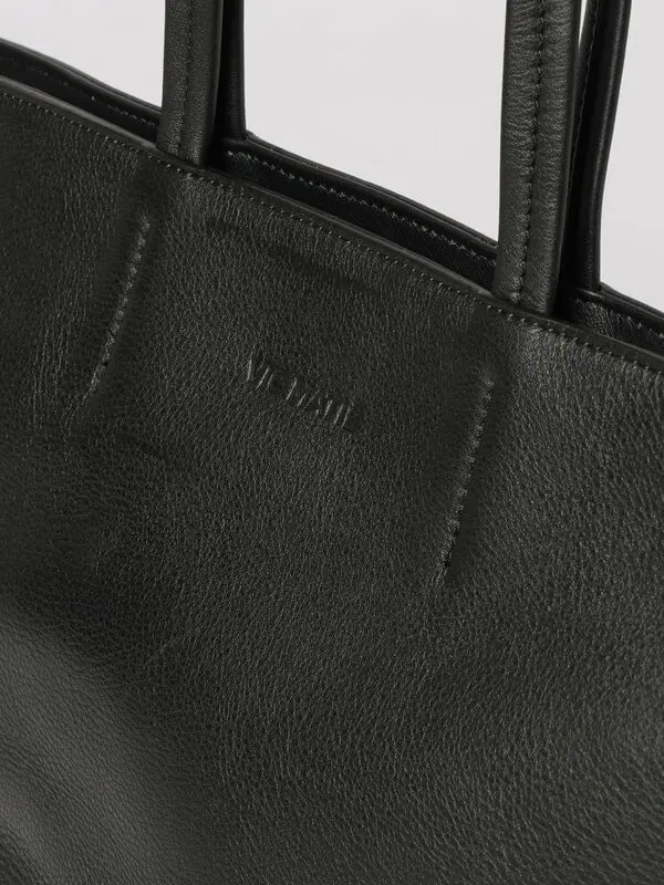 VIC MATIE Grained Calfskin Tote Bag With Double Handle