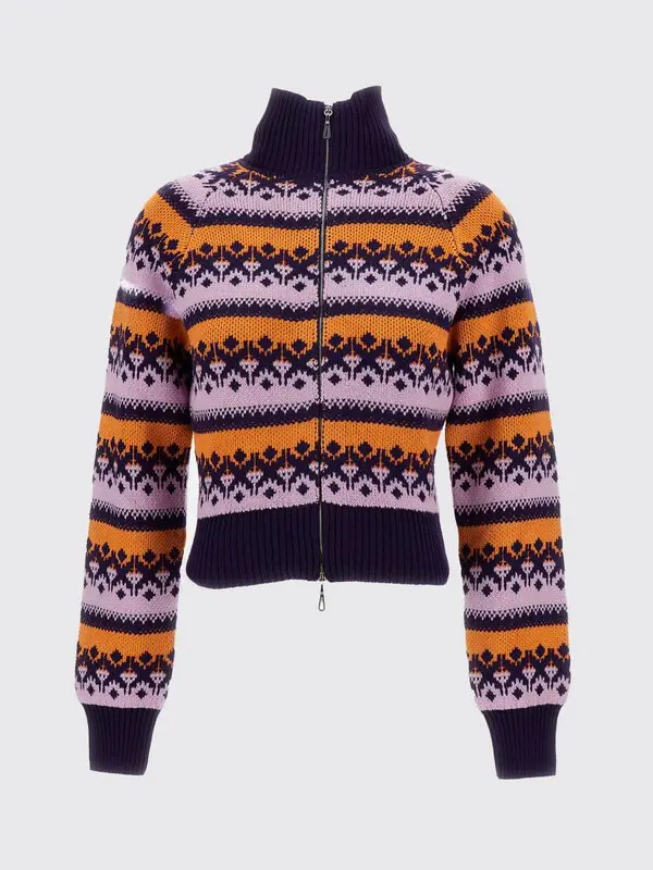 Rabanne Geometric Pattern Slim Fit Wool-blend Zip-up Cardigan