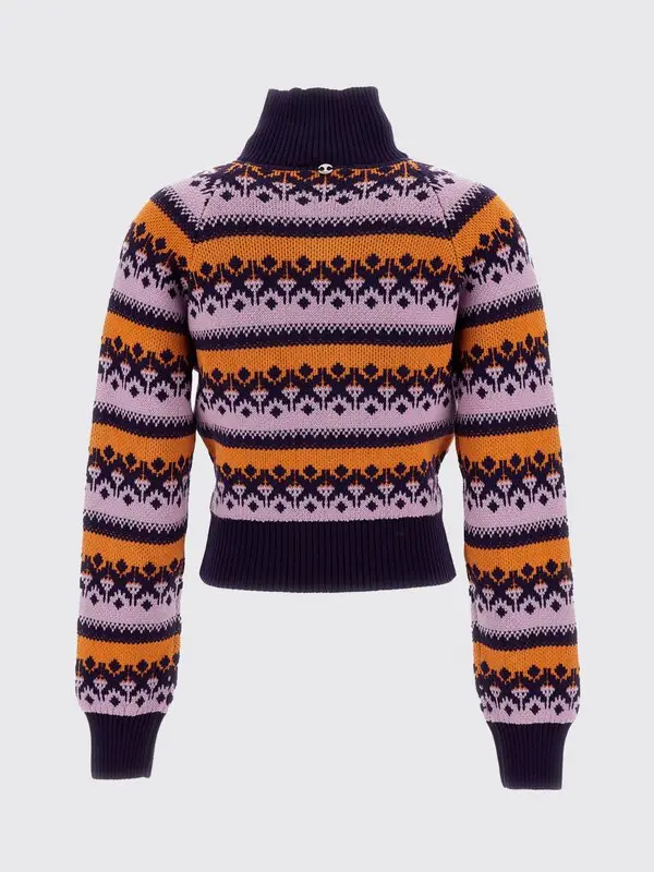 Rabanne Geometric Pattern Slim Fit Wool-blend Zip-up Cardigan