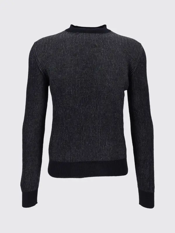 CIRCOLO 1901 Slim Fit Rib-knit Mock Neck Jumper In Pure Wool