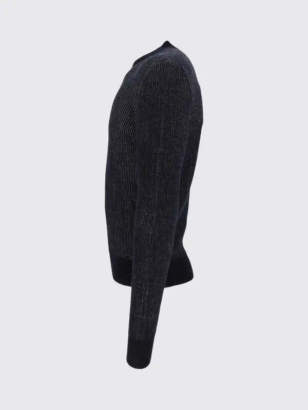 CIRCOLO 1901 Slim Fit Rib-knit Mock Neck Jumper In Pure Wool