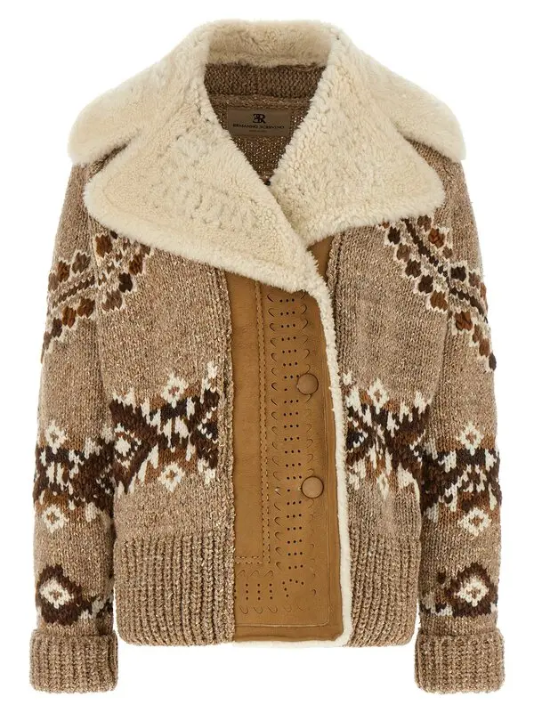 ERMANO SCERVINO Ermanno Scervino Brogue Detail Jacket - Cream