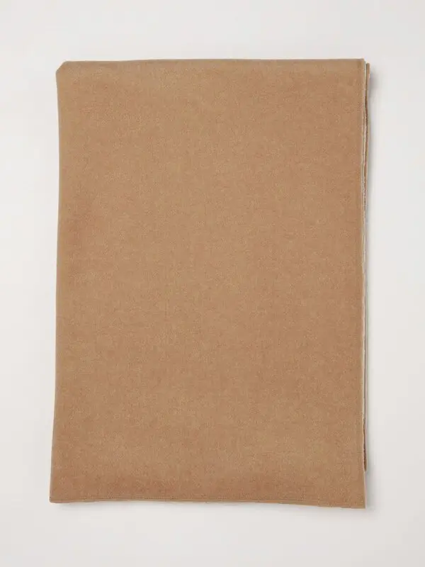 HANITA Rectangular Double-face Scarf In A Viscose Blend - Camel