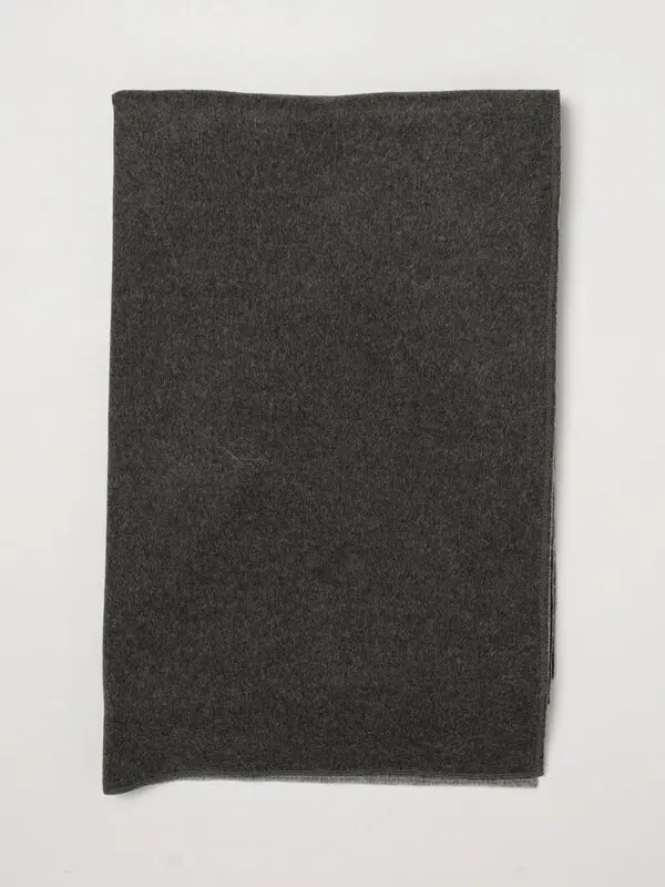 HANITA Rectangular Double-face Scarf In A Viscose Blend - Grey