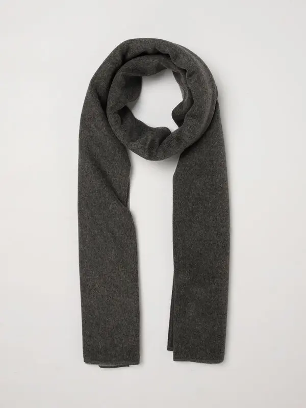 HANITA Rectangular Double-face Scarf In A Viscose Blend - Grey