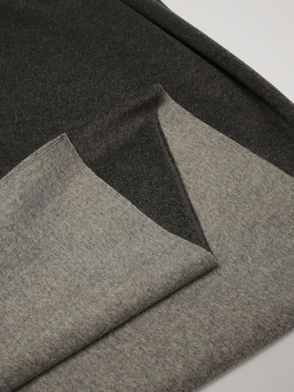 HANITA Rectangular Double-face Scarf In A Viscose Blend - Grey