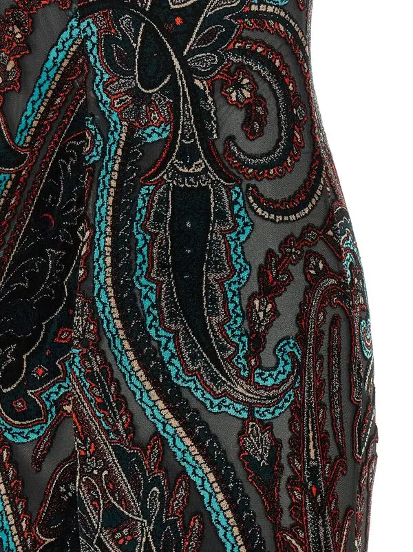 Etro Devoré Velvet Dress