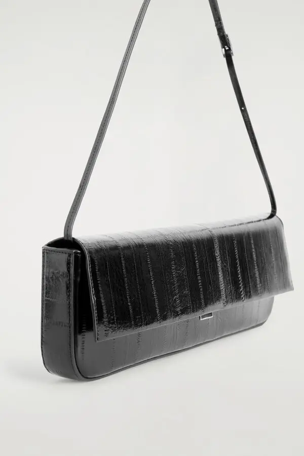 Cos Parquet Clutch Bag Eel-effect Leather