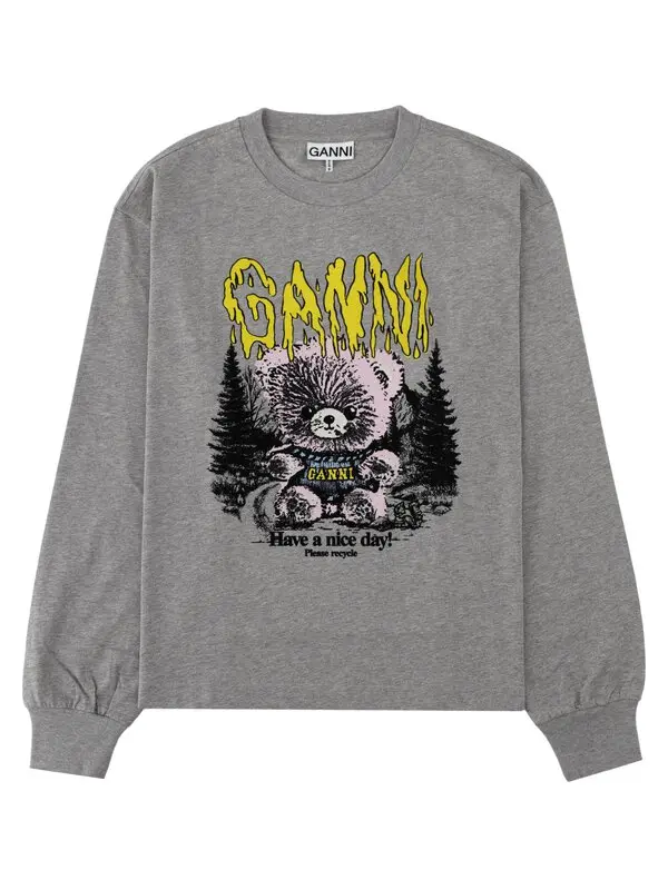 GANNI T-shirt Con Stampa