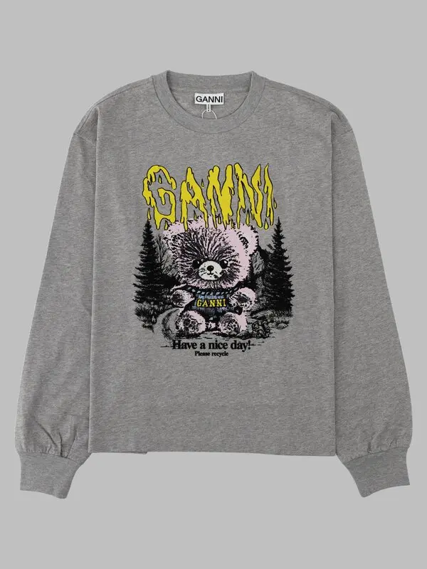 GANNI T-shirt Con Stampa