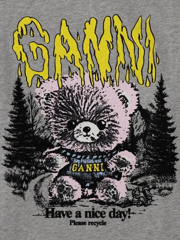 GANNI T-shirt Con Stampa