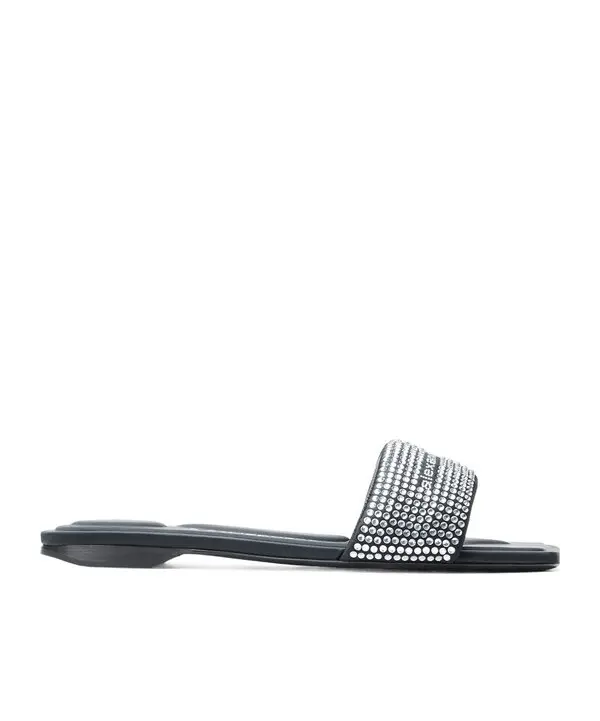 Alexander Wang Embellished Hotfix Vy Sandals - Black