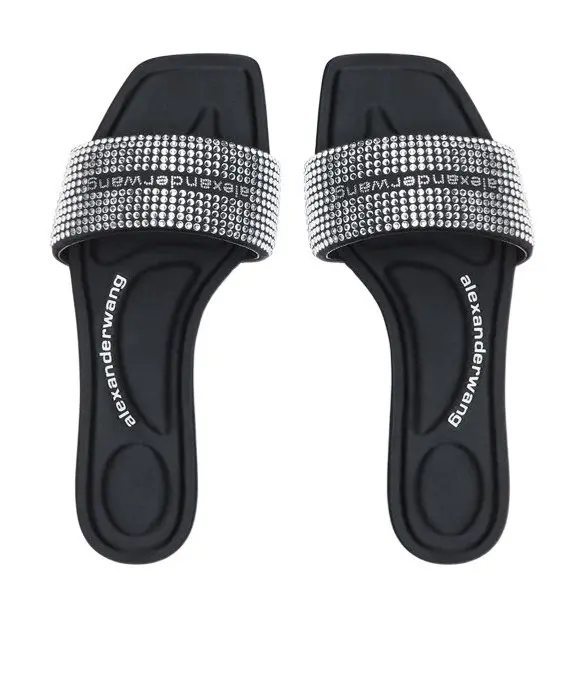 Alexander Wang Embellished Hotfix Vy Sandals