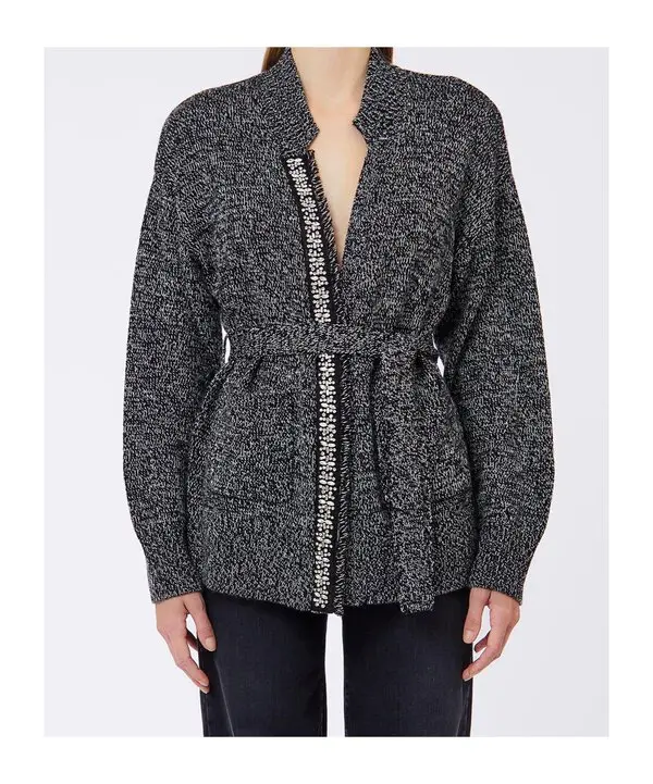 Liu Jo Embellished Belted Cardigan