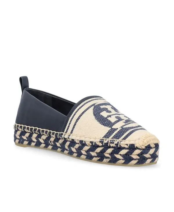 Tory Burch Logo Jacquard Two-toned Espadrilles