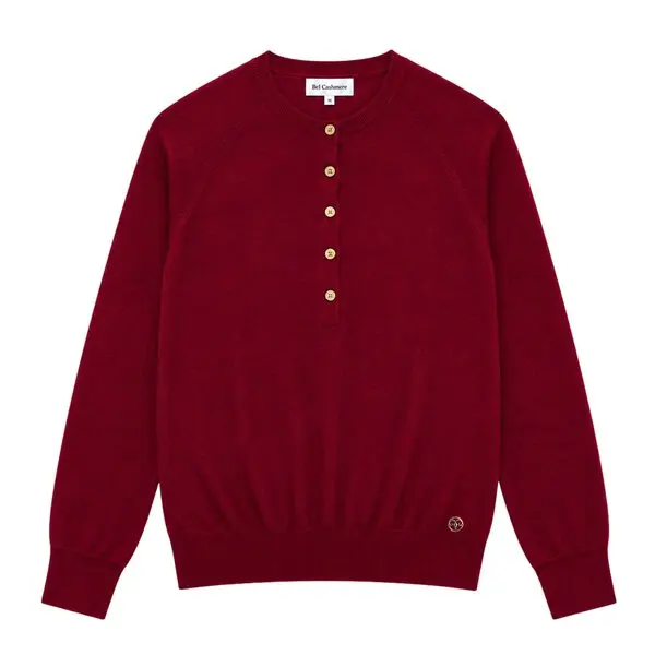 BEL CASHMERE Paula Sweater Burgundy - Red