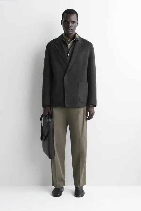 Cos Unstructured Double-faced Wool-blend Blazer
