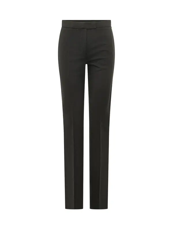 Sportmax Spscarnet Wool-blend Trousers - Nero