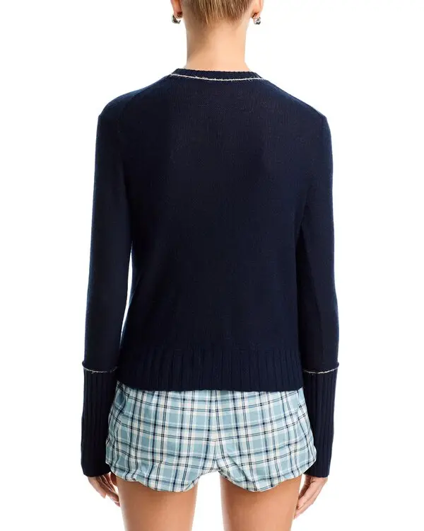 Guest In Residence Cashmere Flurry Shrunken Crewneck Sweater