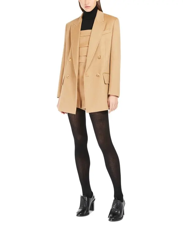 Max Mara Double Breasted Peak Lapel Blazer