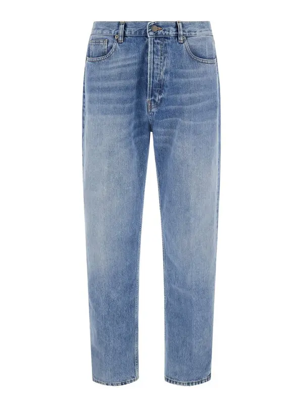 GRIFONI Regular Fit Straight-leg Fermo Jeans - Blu
