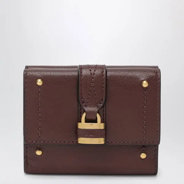 Chloé Mini Trifold Wallet In Leather - Brown