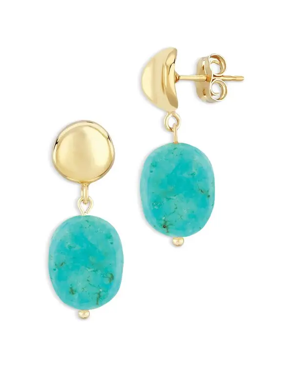 Bloomingdale'S Bead Drop Earrings In 14k Yellow Gold