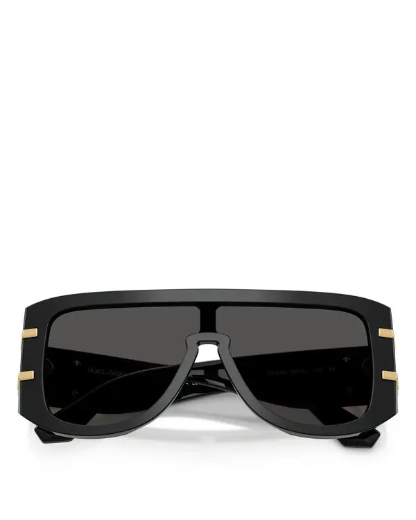 Dolce & Gabbana Rectangular Shield Sunglasses, 127mm