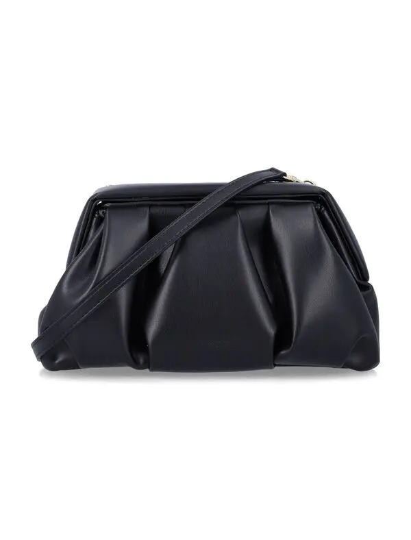 THE MOIRÈ Pleated Crossbody Bag - Nero