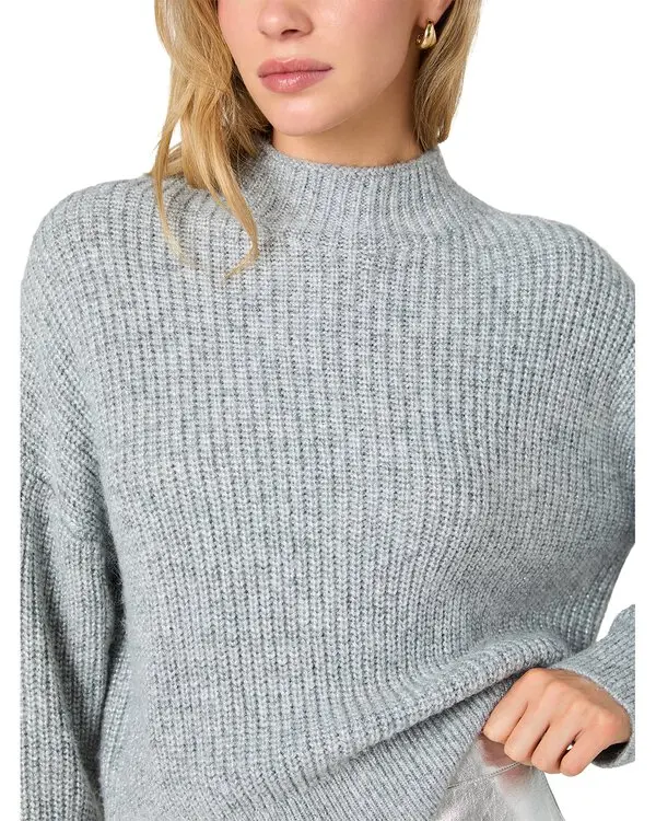 French Connection Elodie Metallic Mock Neck Sweater