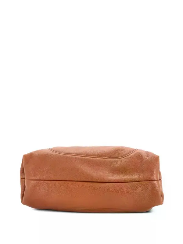 Gucci Softbit Leather Maxi Shoulder Bag - Brown