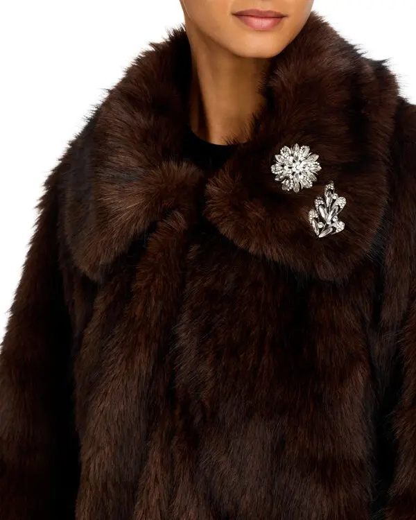 Echo Blair Novelty Faux Fur Jacket