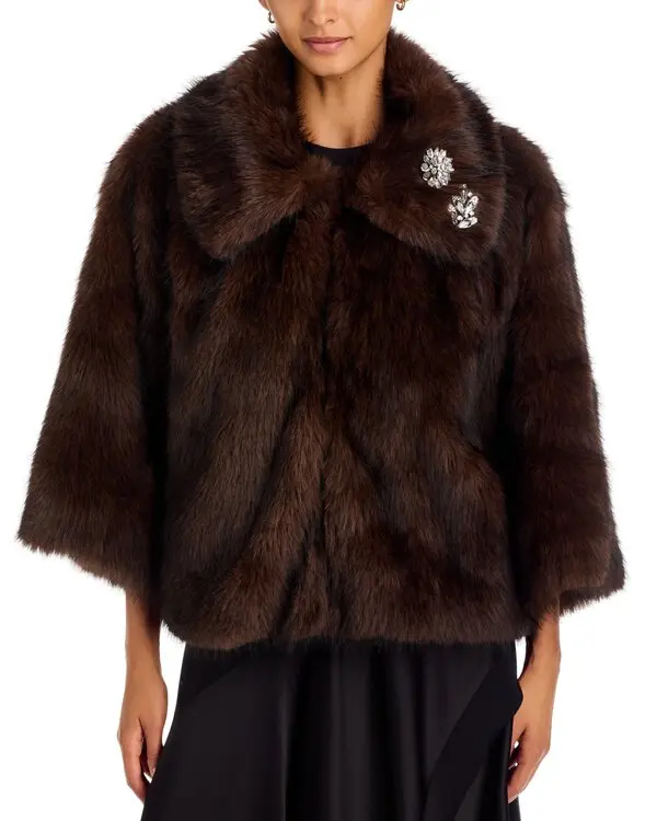 Echo Blair Novelty Faux Fur Jacket