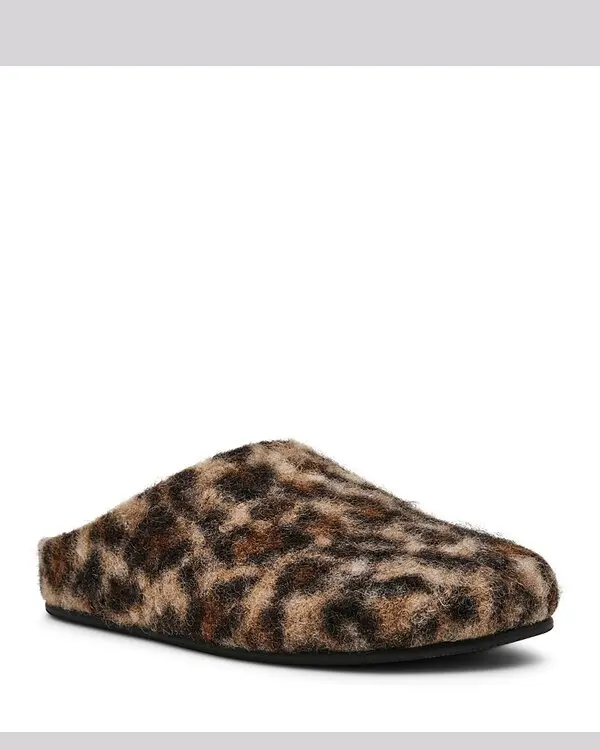 Steve Madden Fond Faux Fur Mules - Leopard