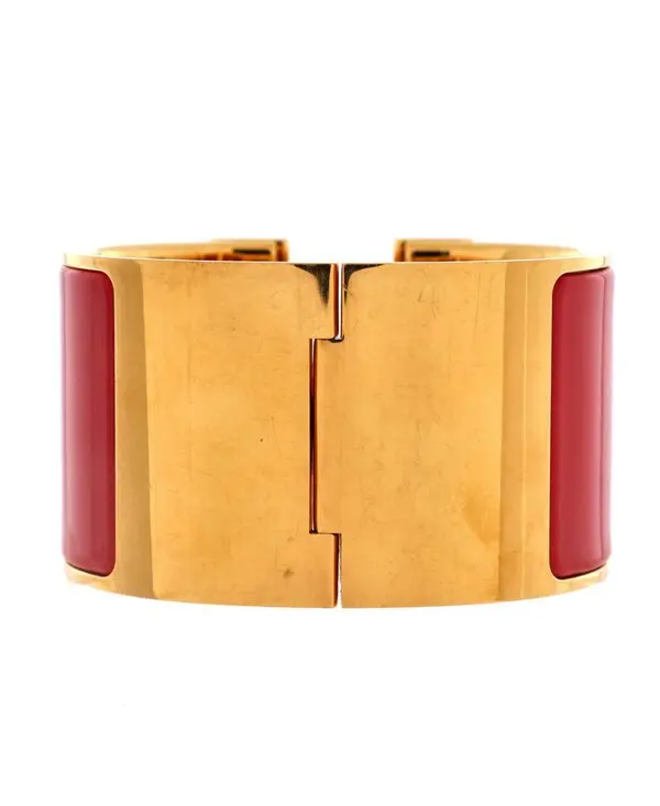 Hermès Extra Wide Clic H Bracelet - Enamel