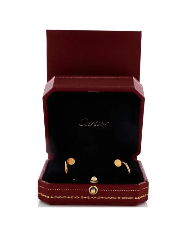 CARTIER Small Juste Un Clou Hoop Earrings 18k