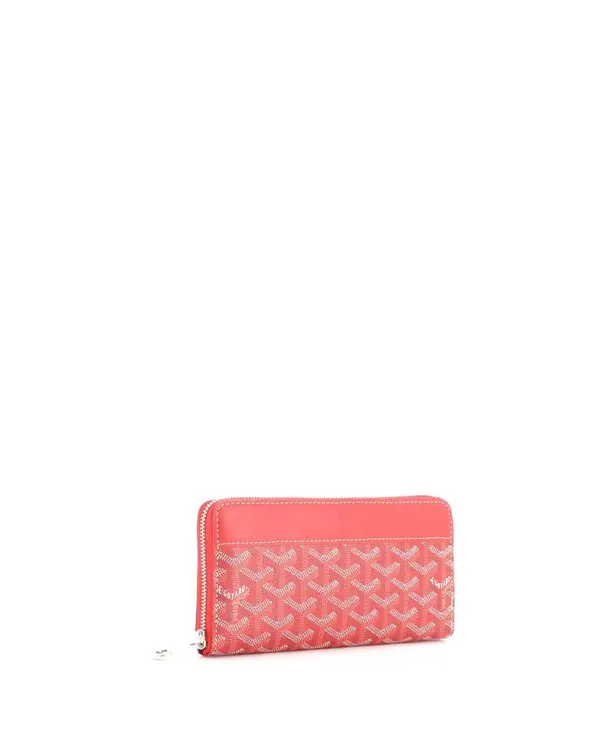 Goyard Matignon Zip Wallet Coated Canvas With Leather