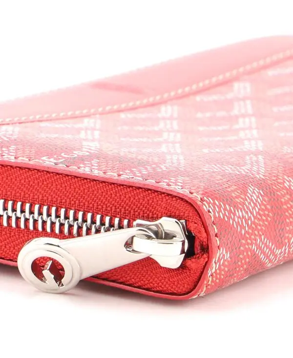 Goyard Matignon Zip Wallet Coated Canvas With Leather