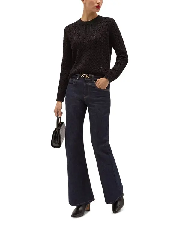 HOBBS LONDON Lennon Cotton Sequin Sweater