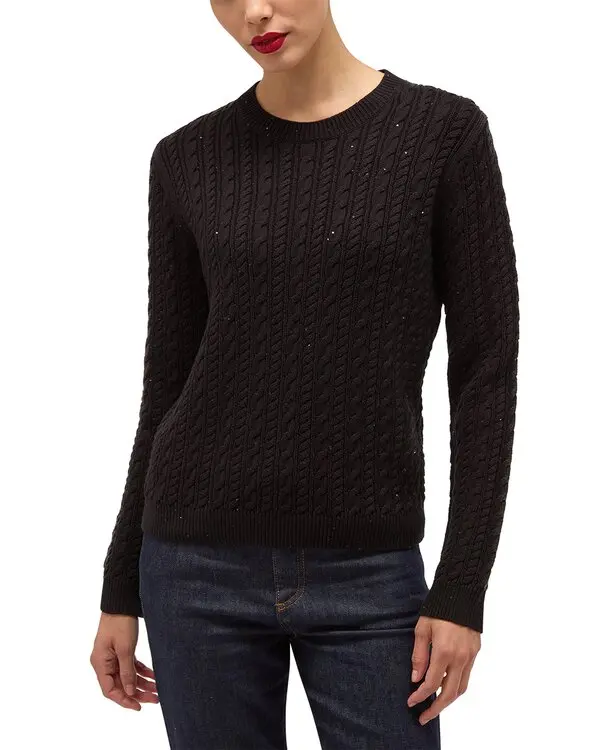 HOBBS LONDON Lennon Cotton Sequin Sweater