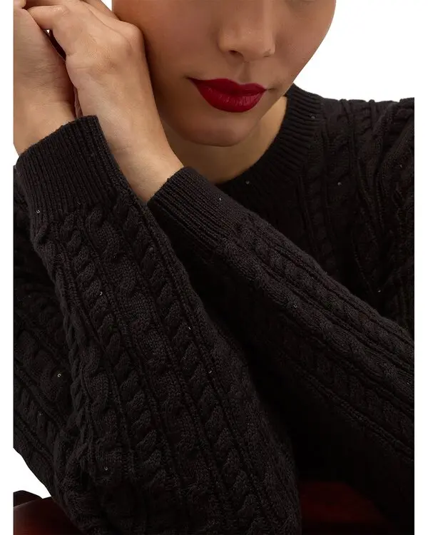 HOBBS LONDON Lennon Cotton Sequin Sweater
