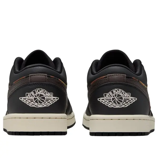 JORDAN 1 Low Se 'velvet Brown Leopard - Black/velvet Brown/chalk
