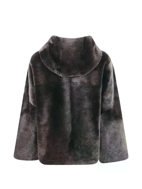 YVES SALOMON Hooded Shearling Jacket