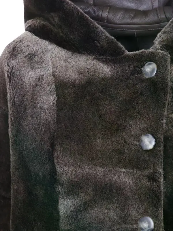 YVES SALOMON Hooded Shearling Jacket