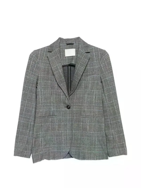 CIRCOLO 1901 Prince Of Wales Check Blazer - Grey