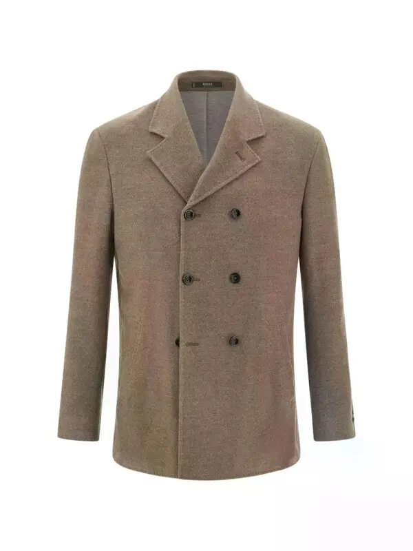 Boggi Milano Double-breasted Blazer In Extrafine Wool