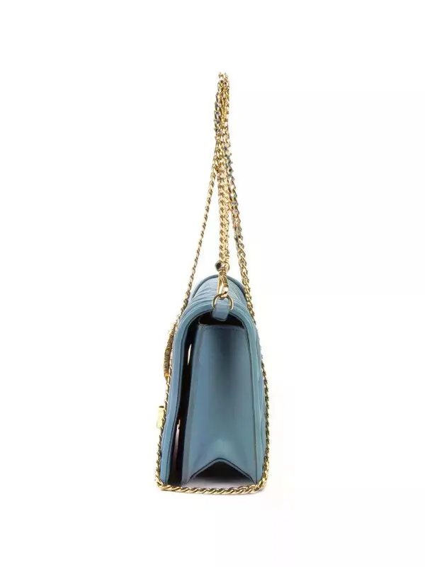 Miu Miu Matelassé Crystal Buckle Shoulder Bag