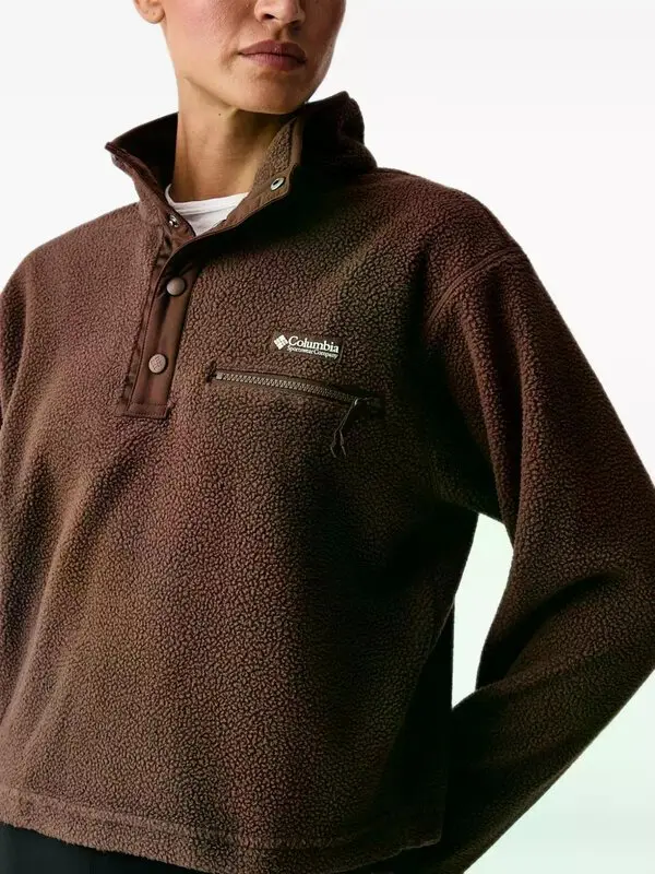 Columbia Helvetia Ii Fleece-texture Logo-patch Sweater