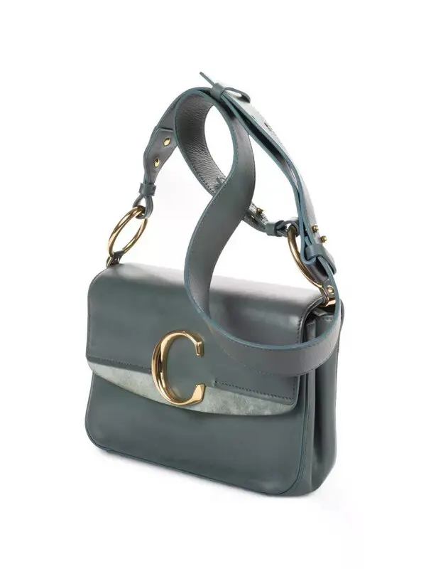 Chloé Small C Shoulder Bag - Blue